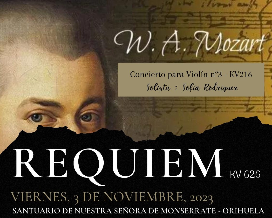 El Réquiem de Mozart sonará en el Santuario de Monserrate de Orihuela