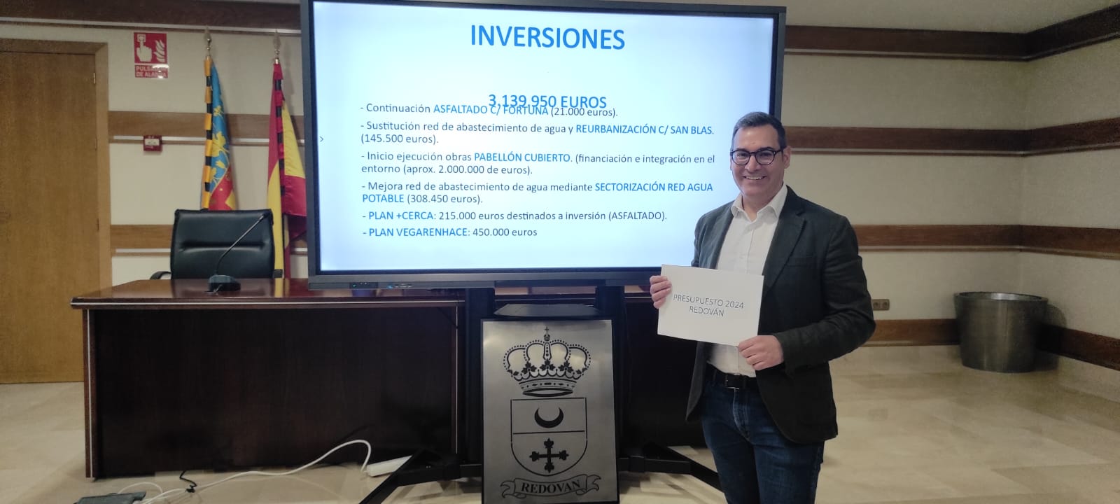 Redován prioriza en el presupuesto de 2024 la seguridad, la cultura, el ...